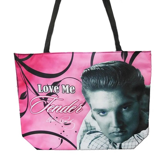 Elvis | Bags | Elvis Presley Pink Love Me Tender Bag Purse Tote | Poshmark